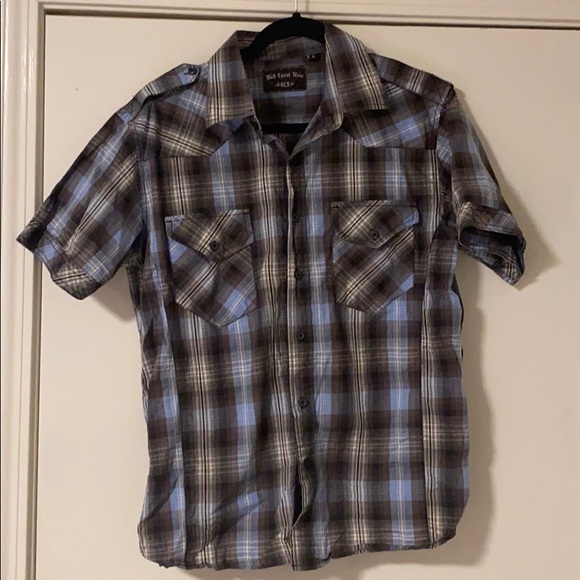 Shirts | Red Level Nine Country Plaid Shirt Short Sleeve S | Poshmark